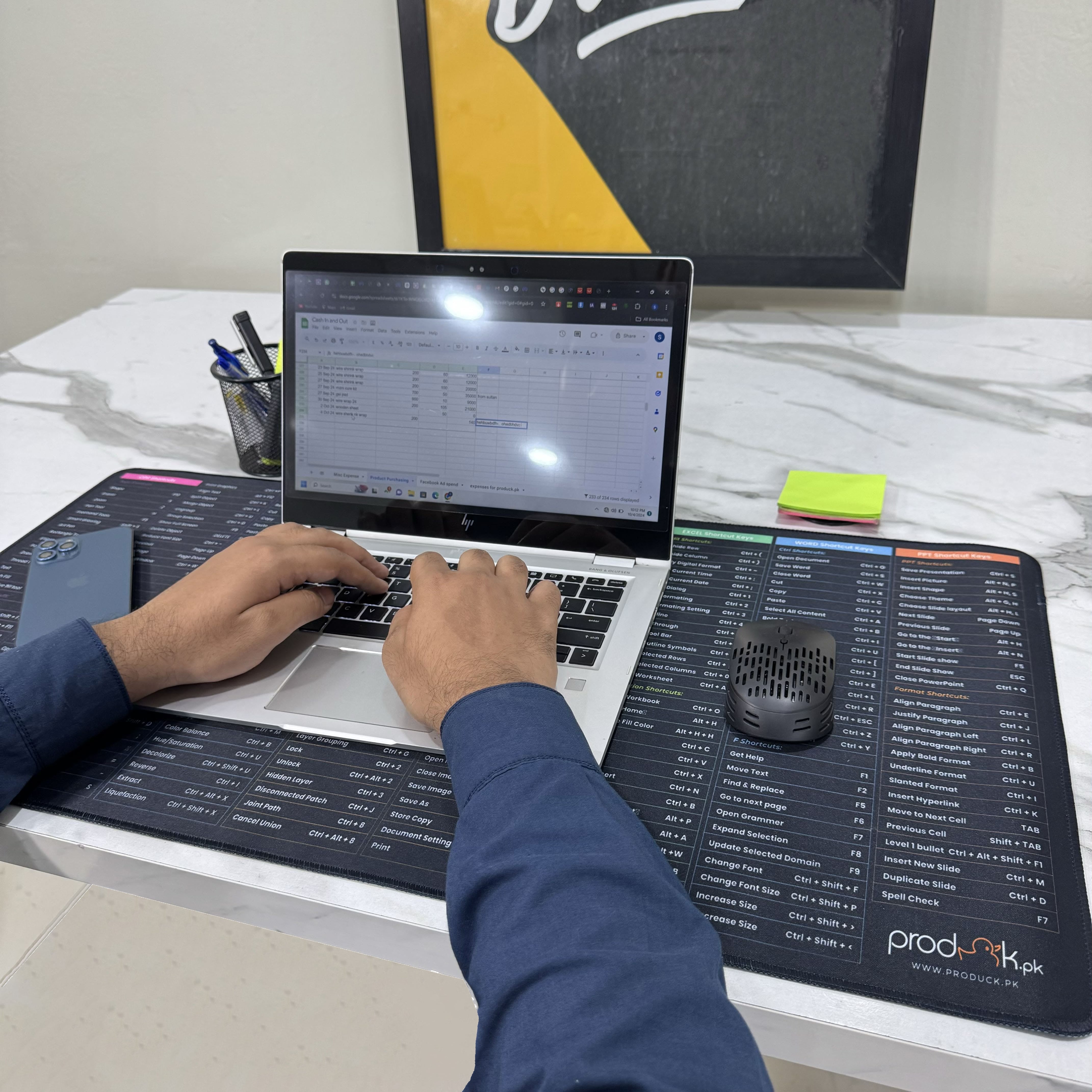 Anti-slip Keyboard Pad with Office And Adobe Software Shortcuts – Luxe Cart
